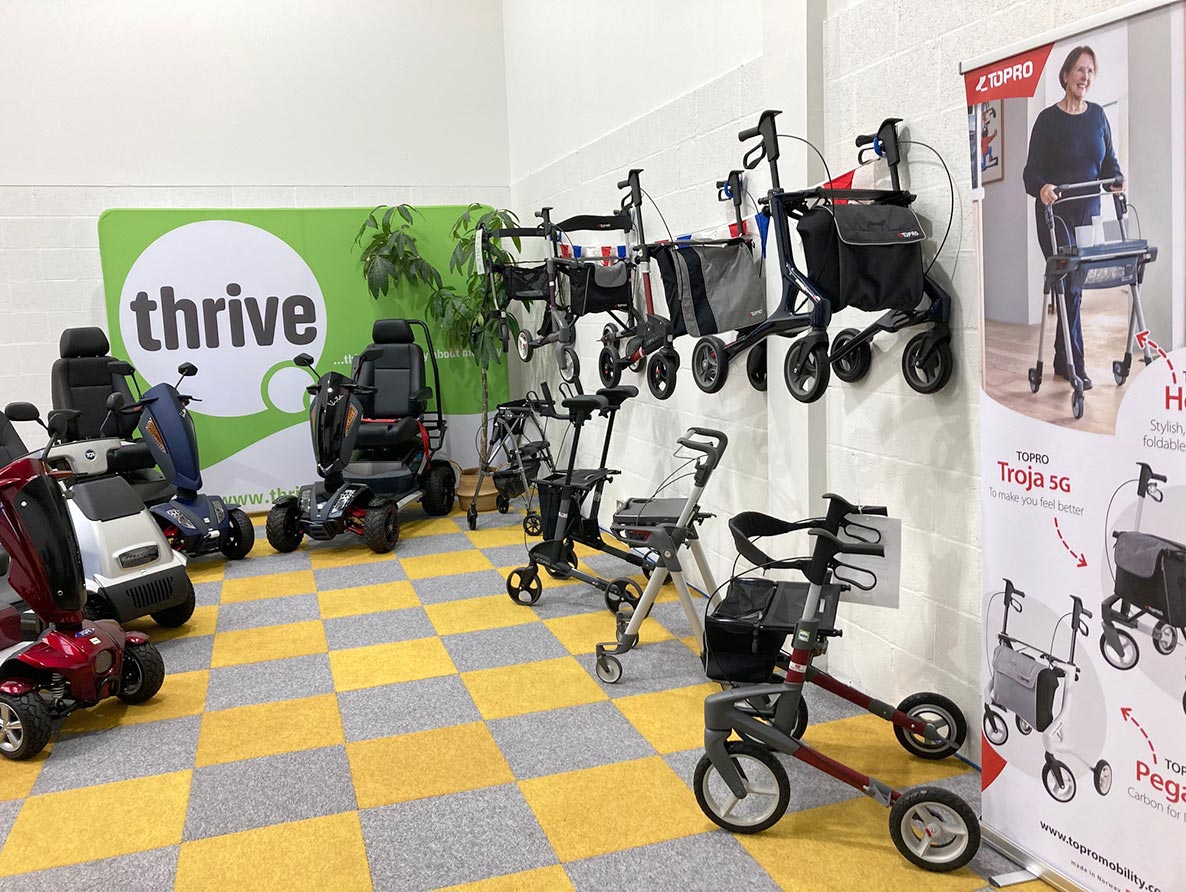 Rollators - Thrive Mobility - Mobility Scooters - Southwell